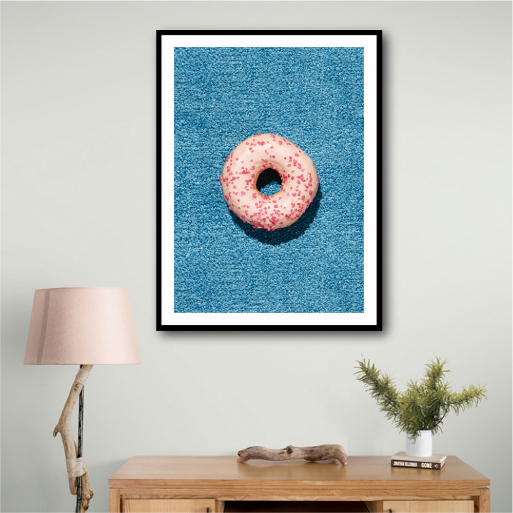 Blue Doughnut Wall Art
