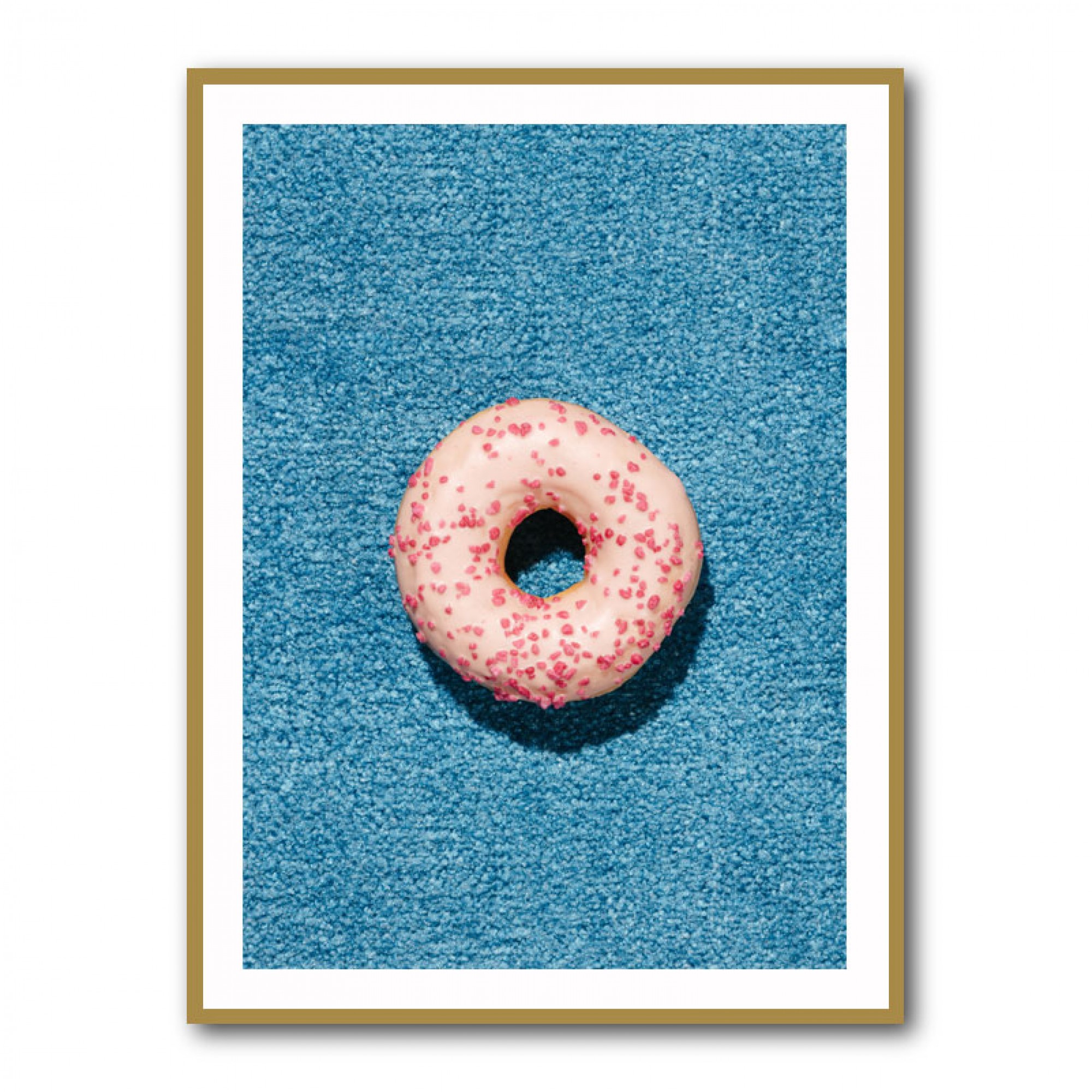 Blue Doughnut Wall Art