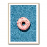 Blue Doughnut Wall Art