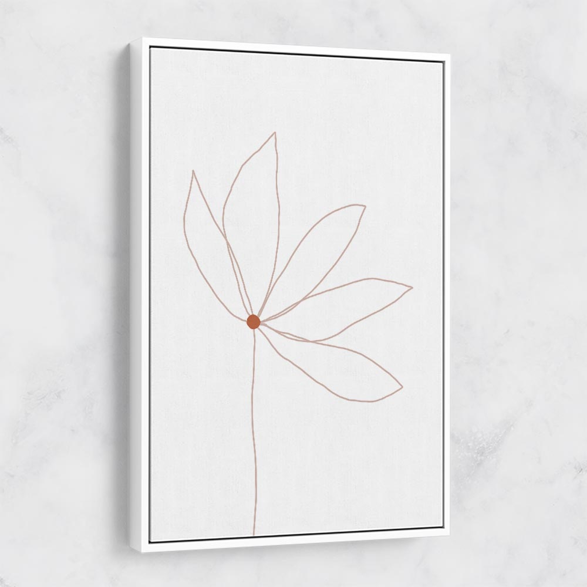 Minimal Flower Wall Art
