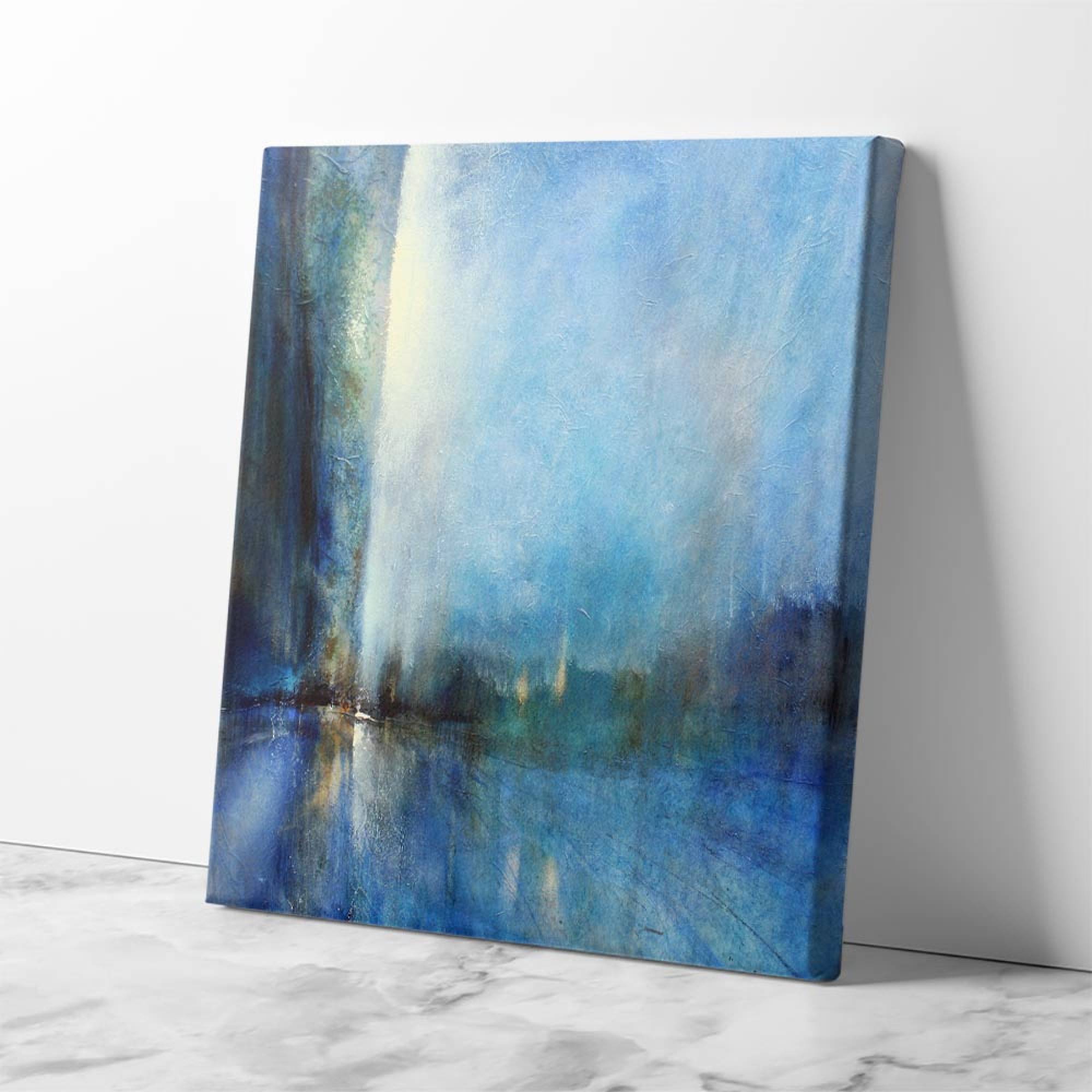 Blue Horizons Abstract Wall Art