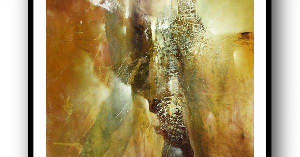 Gold Composition Abstract Wall Art