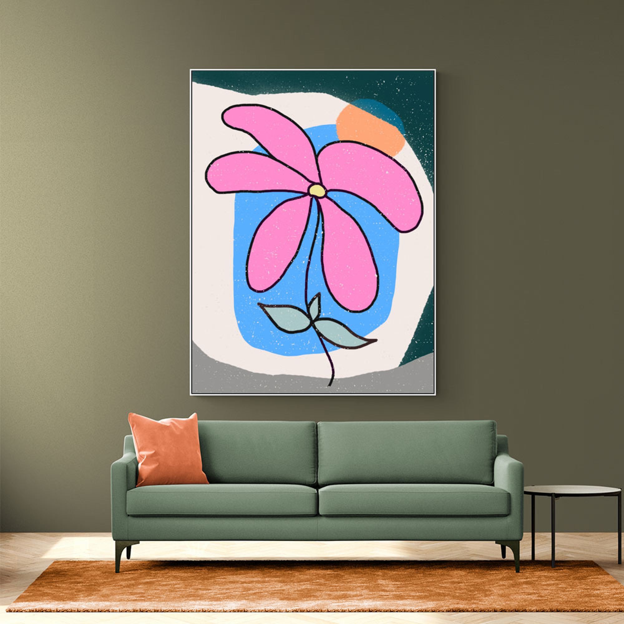 Pink Flower Wall Art