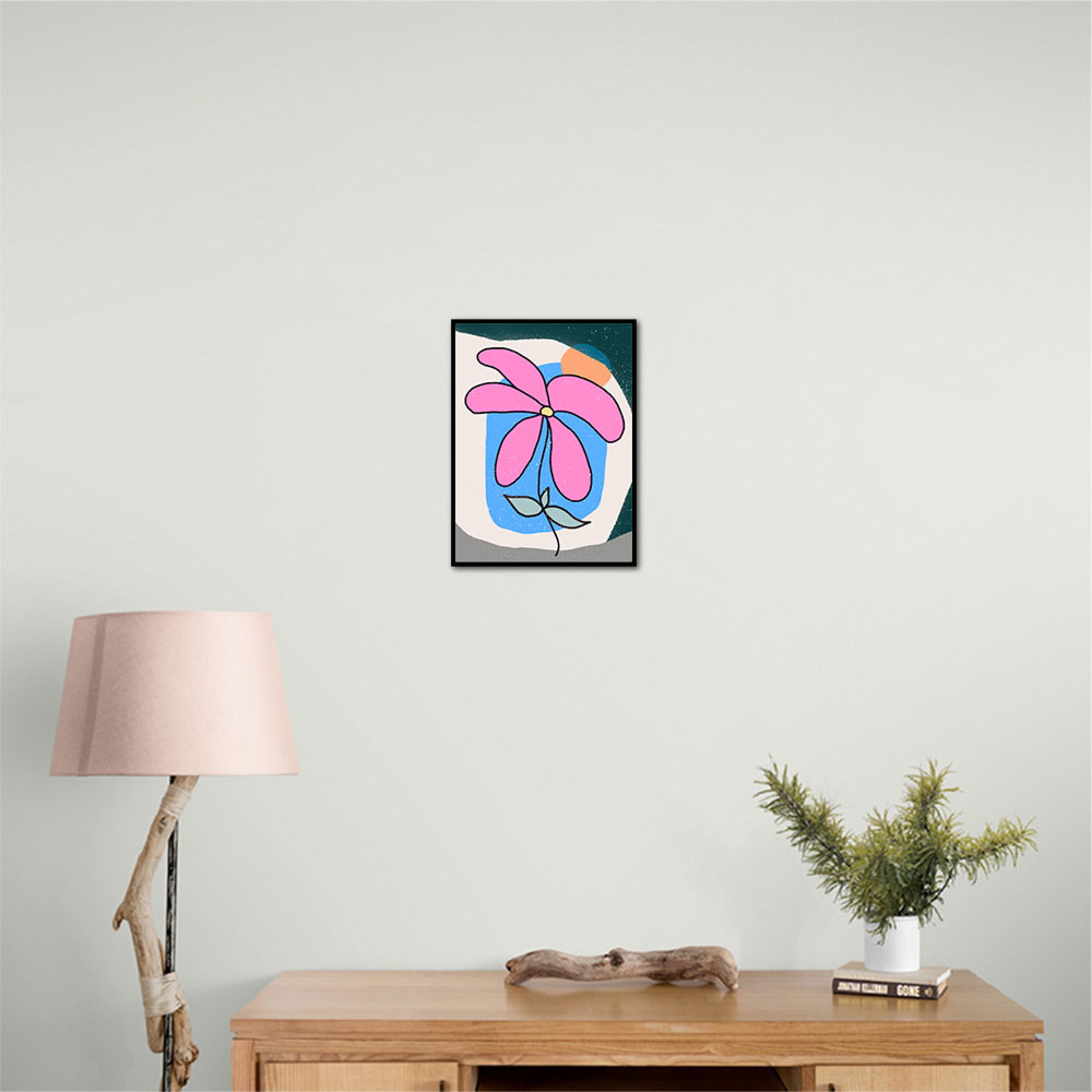 Pink Flower Wall Art