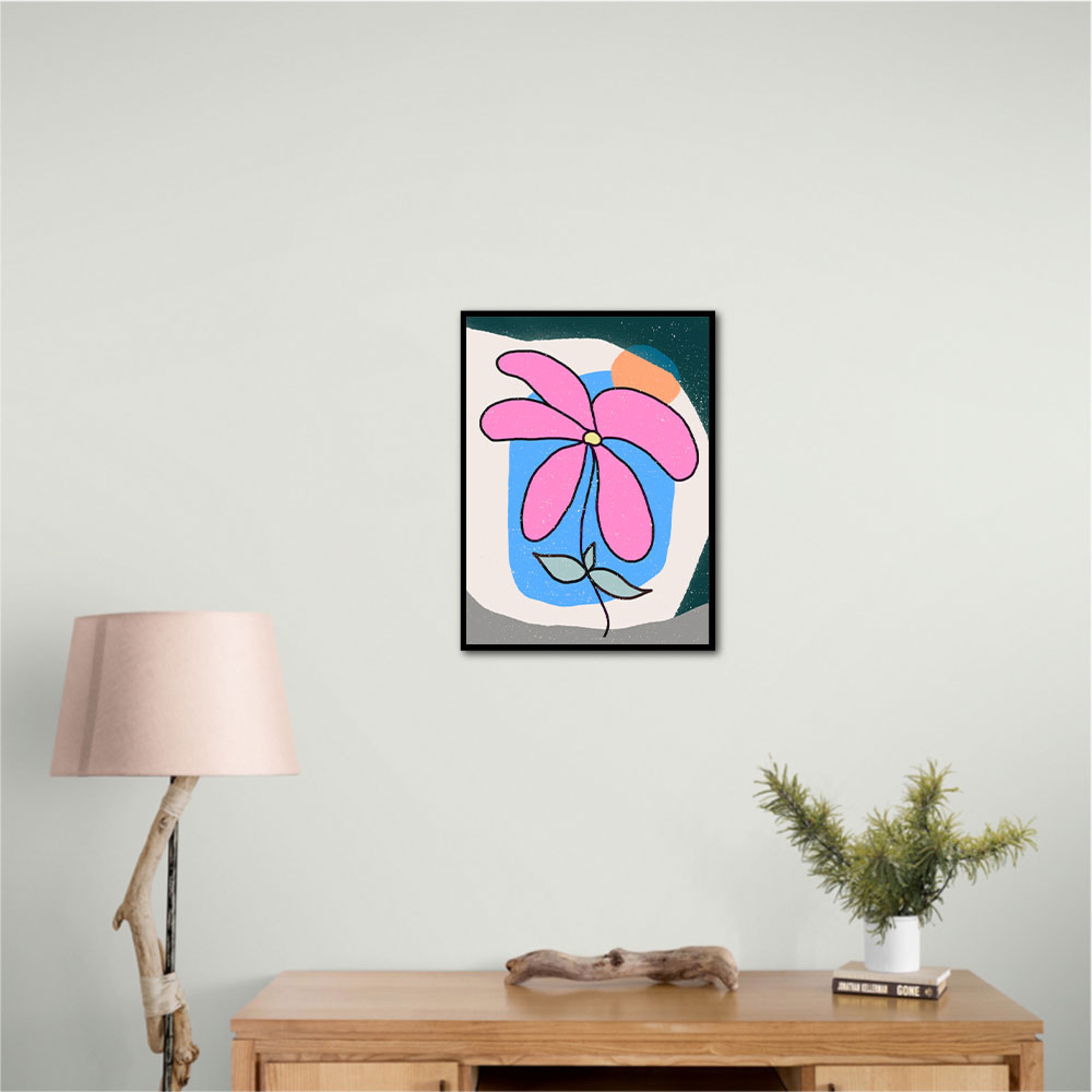 Pink Flower Wall Art