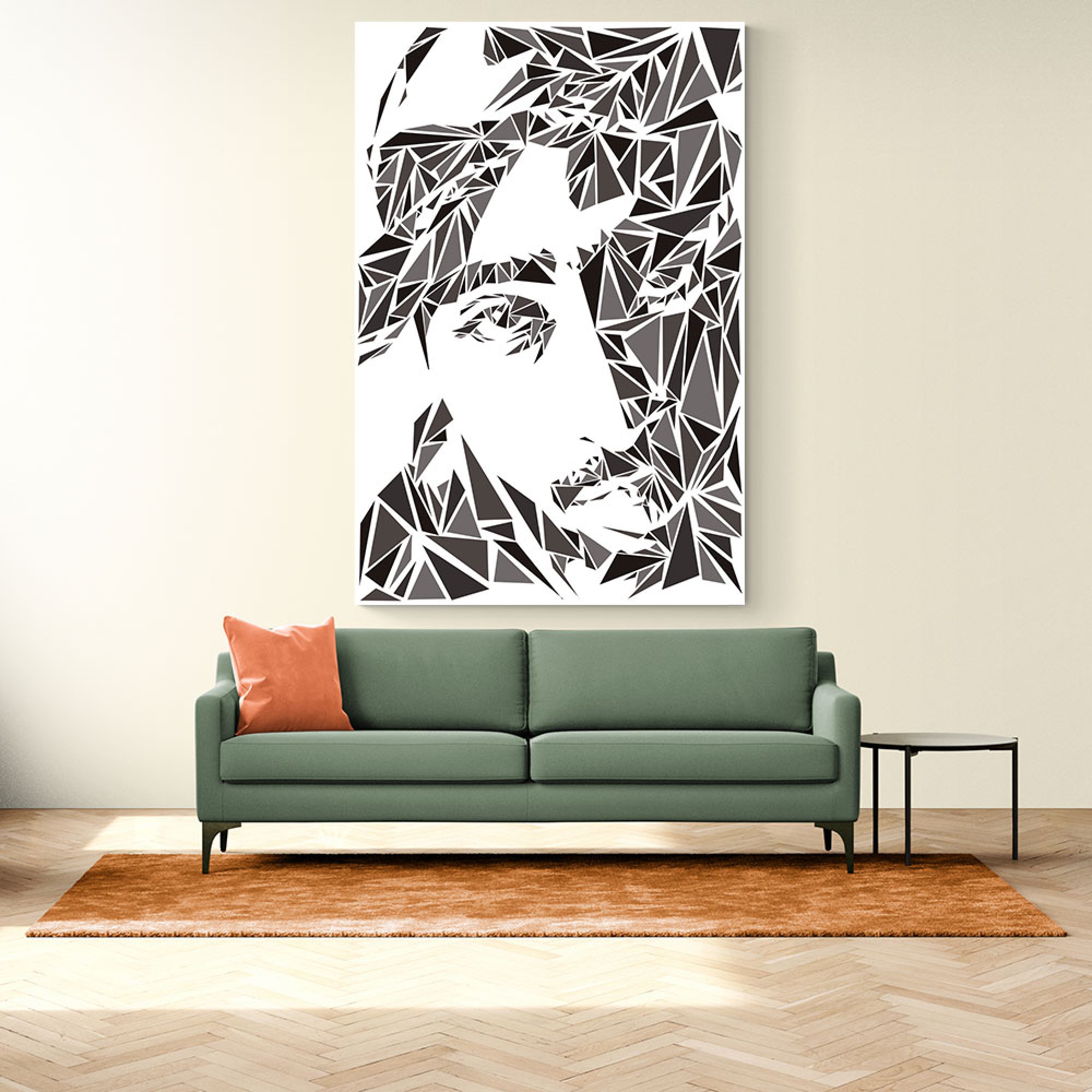 Tupac Abstract Wall Art
