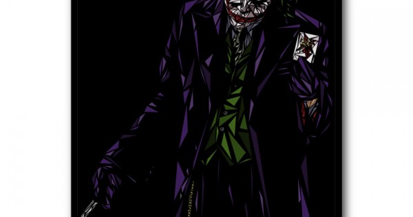 The Joker Abstract Wall Art