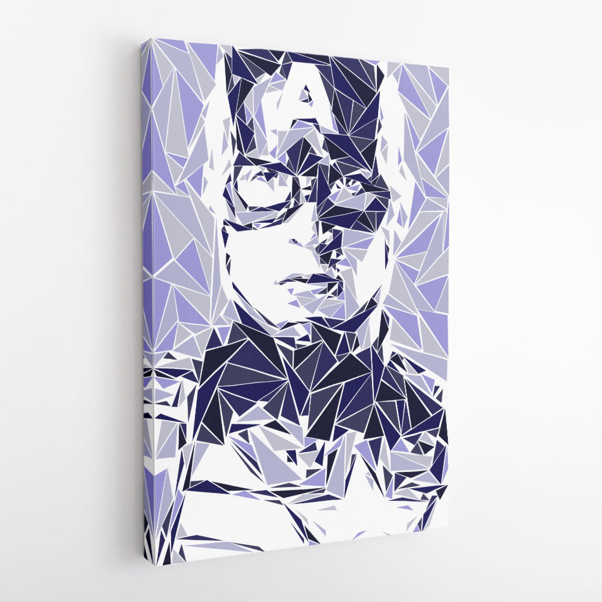 Captain America Abstract Wall Art