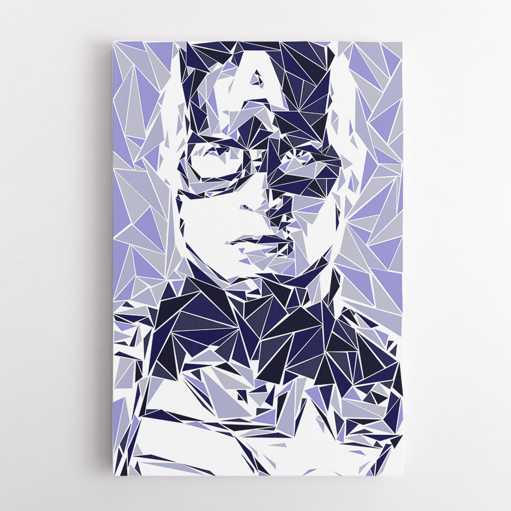 Captain America Abstract Wall Art