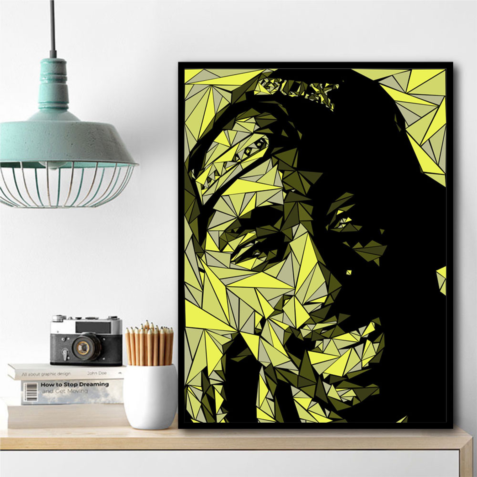 Tupac Abstract Wall Art