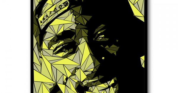 Tupac Abstract Wall Art