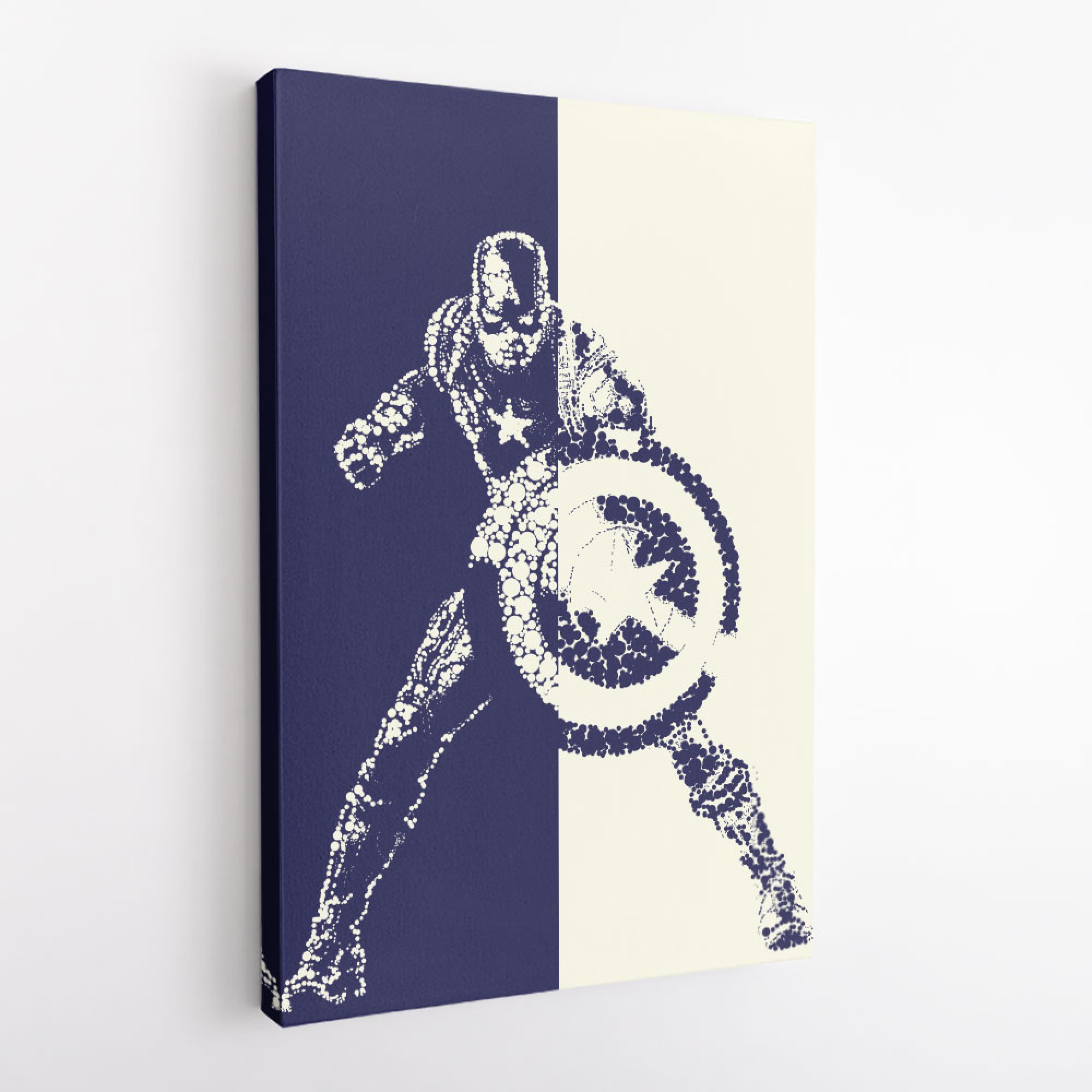 Captain America Abstract Wall Art