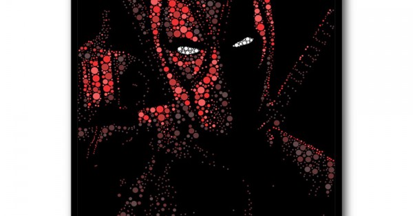 Deadpool Abstract Wall Art