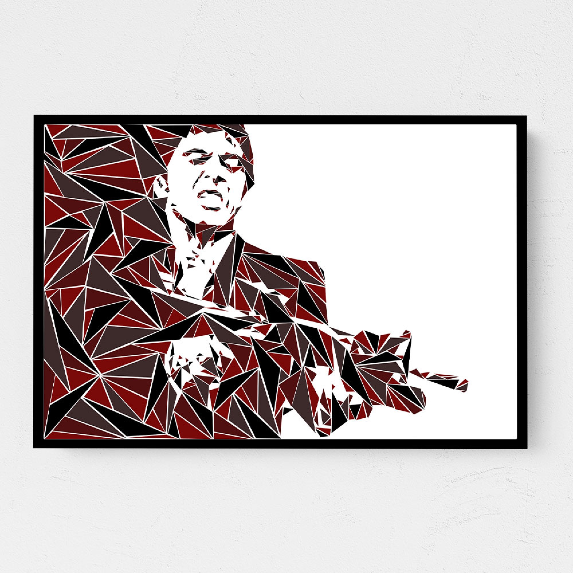 Scarface Abstract Wall Art