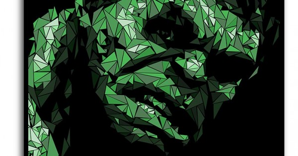 The Hulk Abstract Wall Art