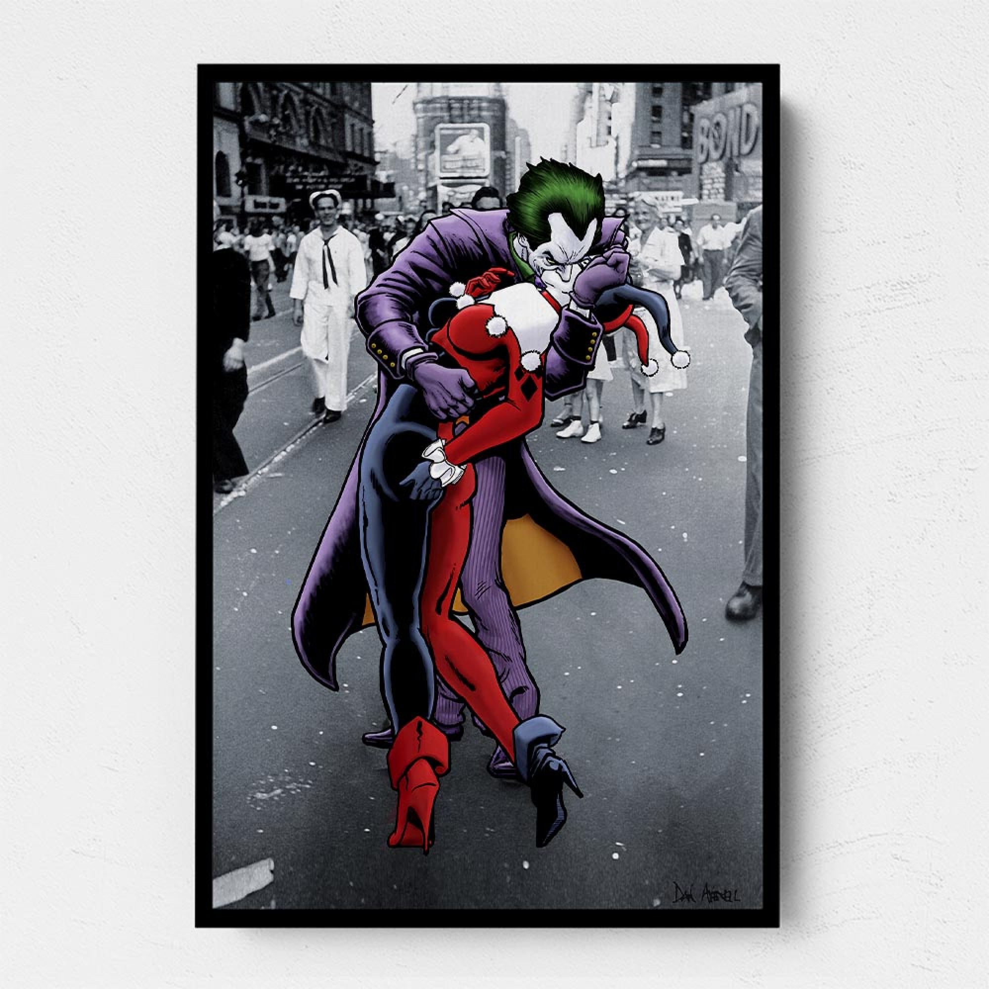 Joker Kissing Wall Art