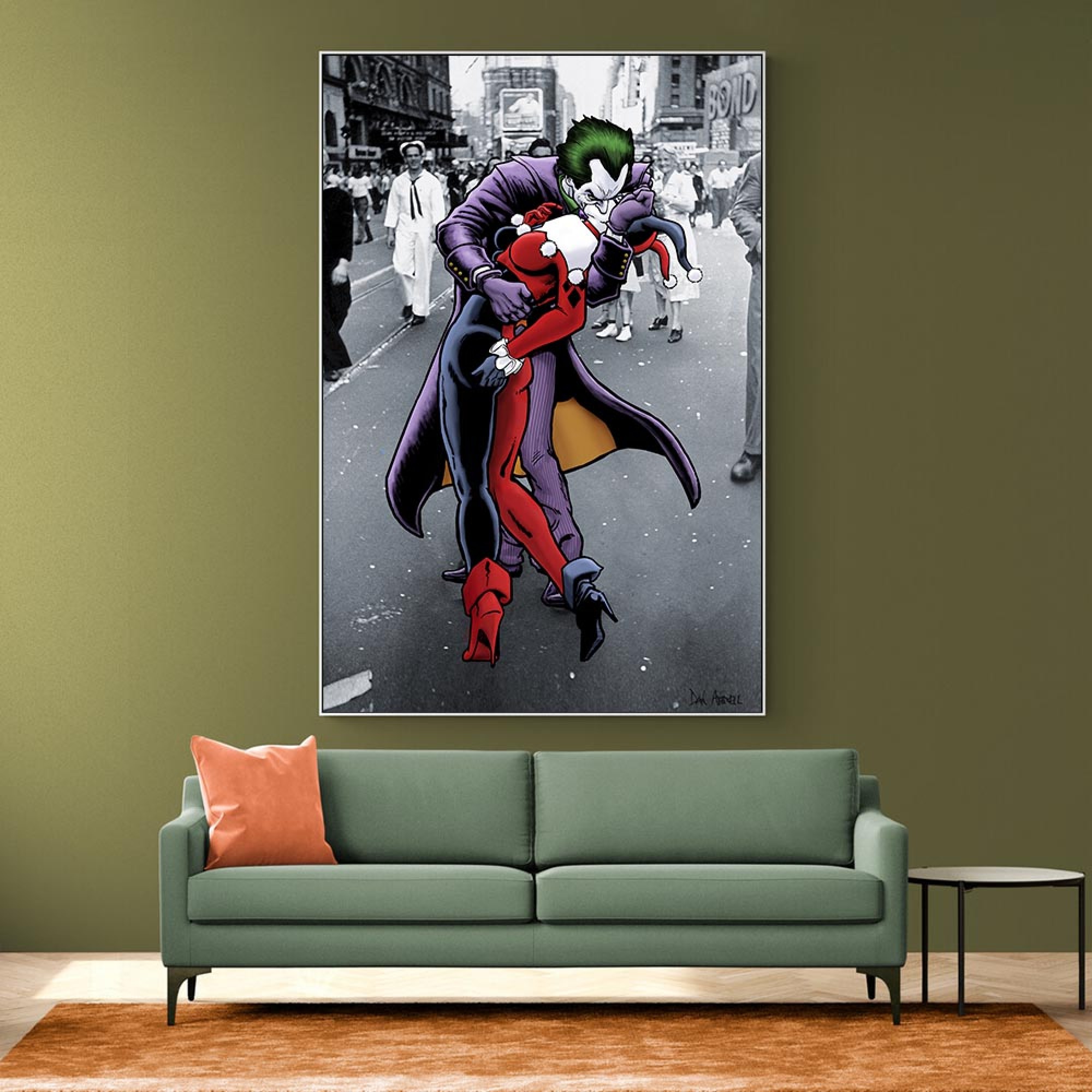 Joker Kissing Wall Art