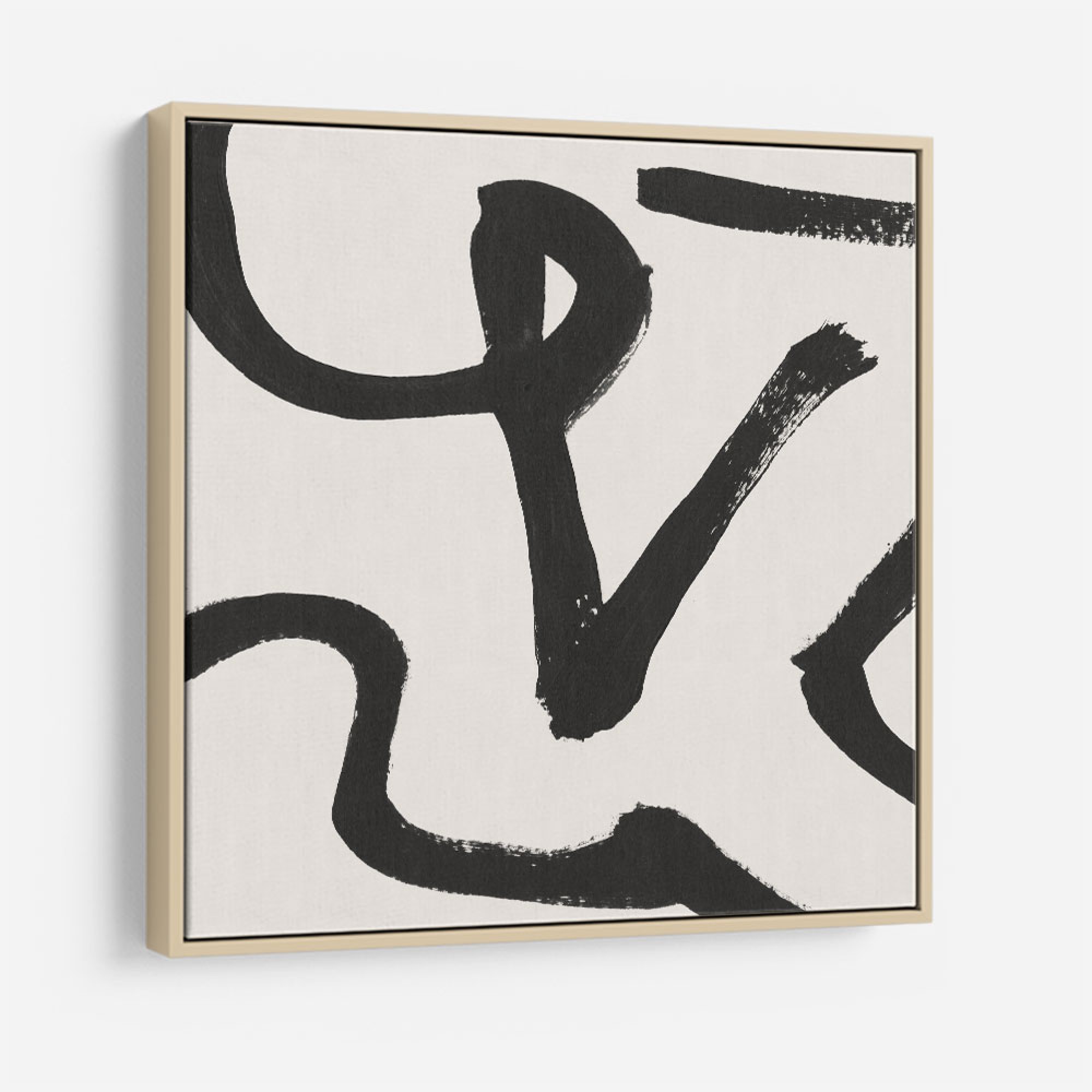 Curvy Lines Abstract Wall Art