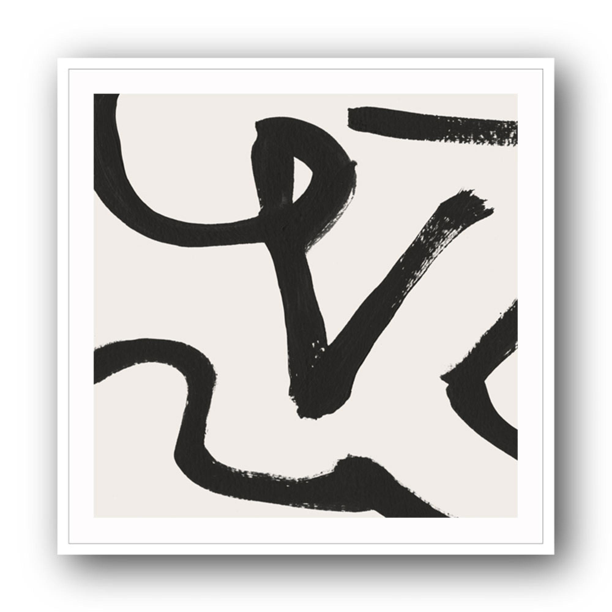 Curvy Lines Abstract Wall Art