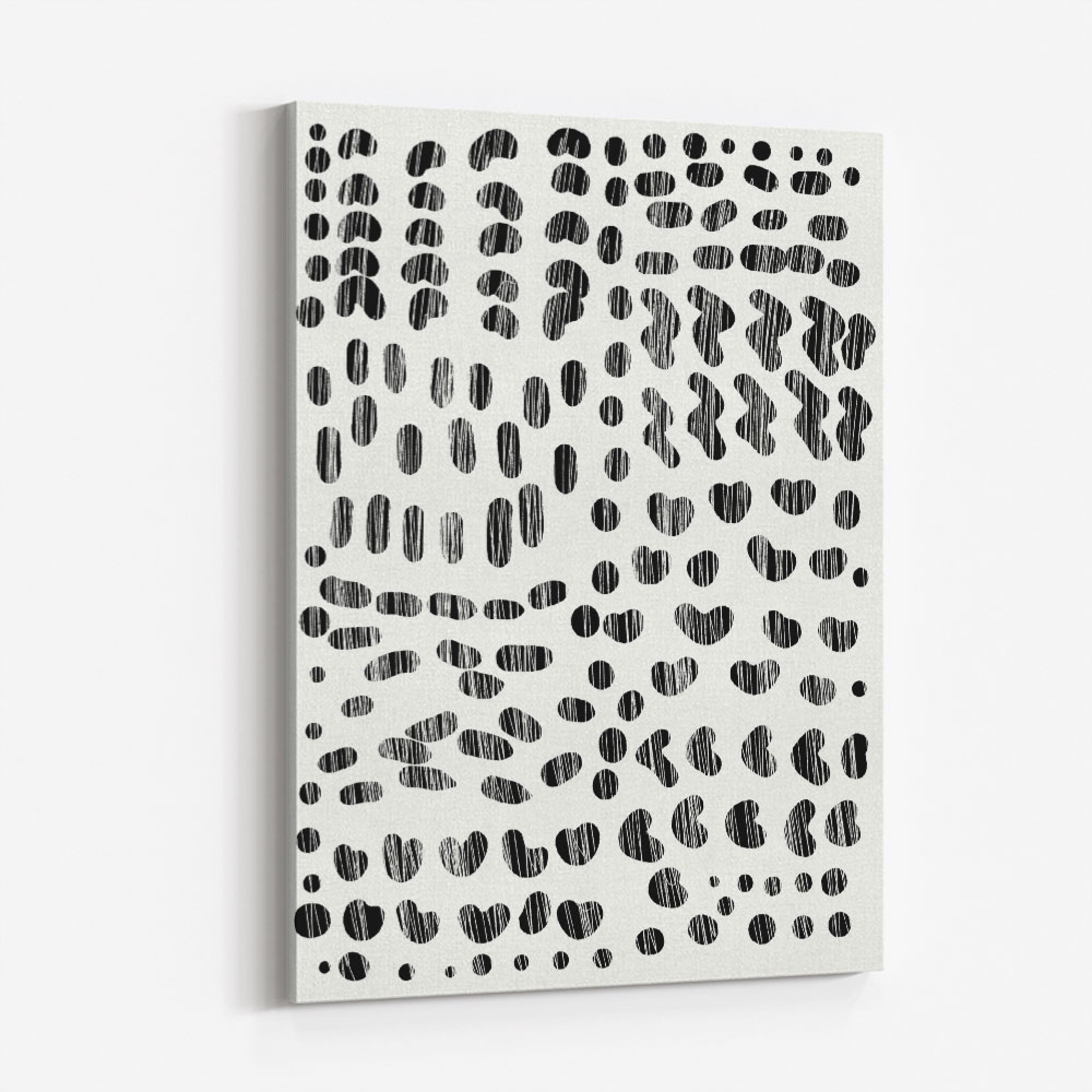Dots and Strokes Abstract Wall Art
