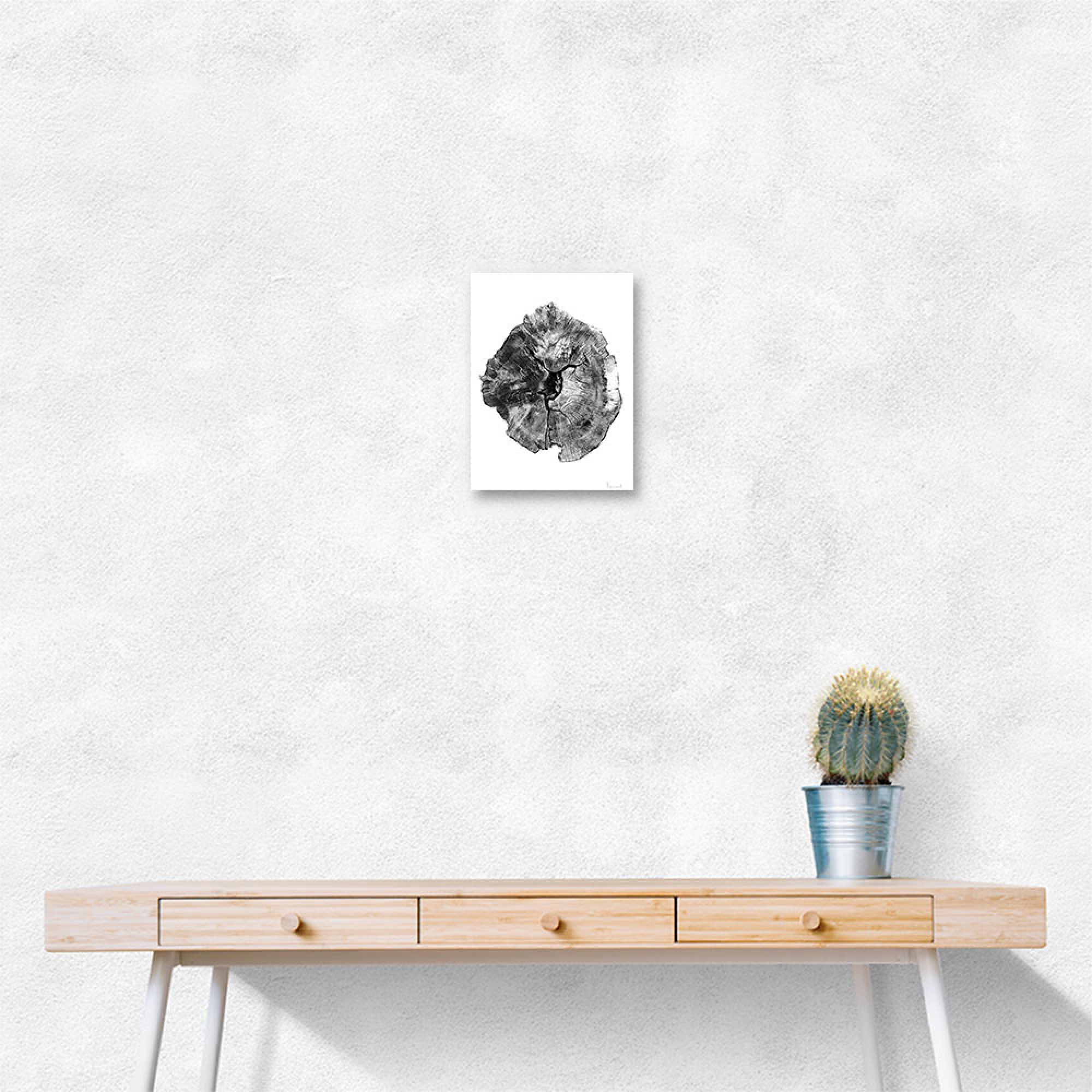 Oak Log Abstract Wall Art