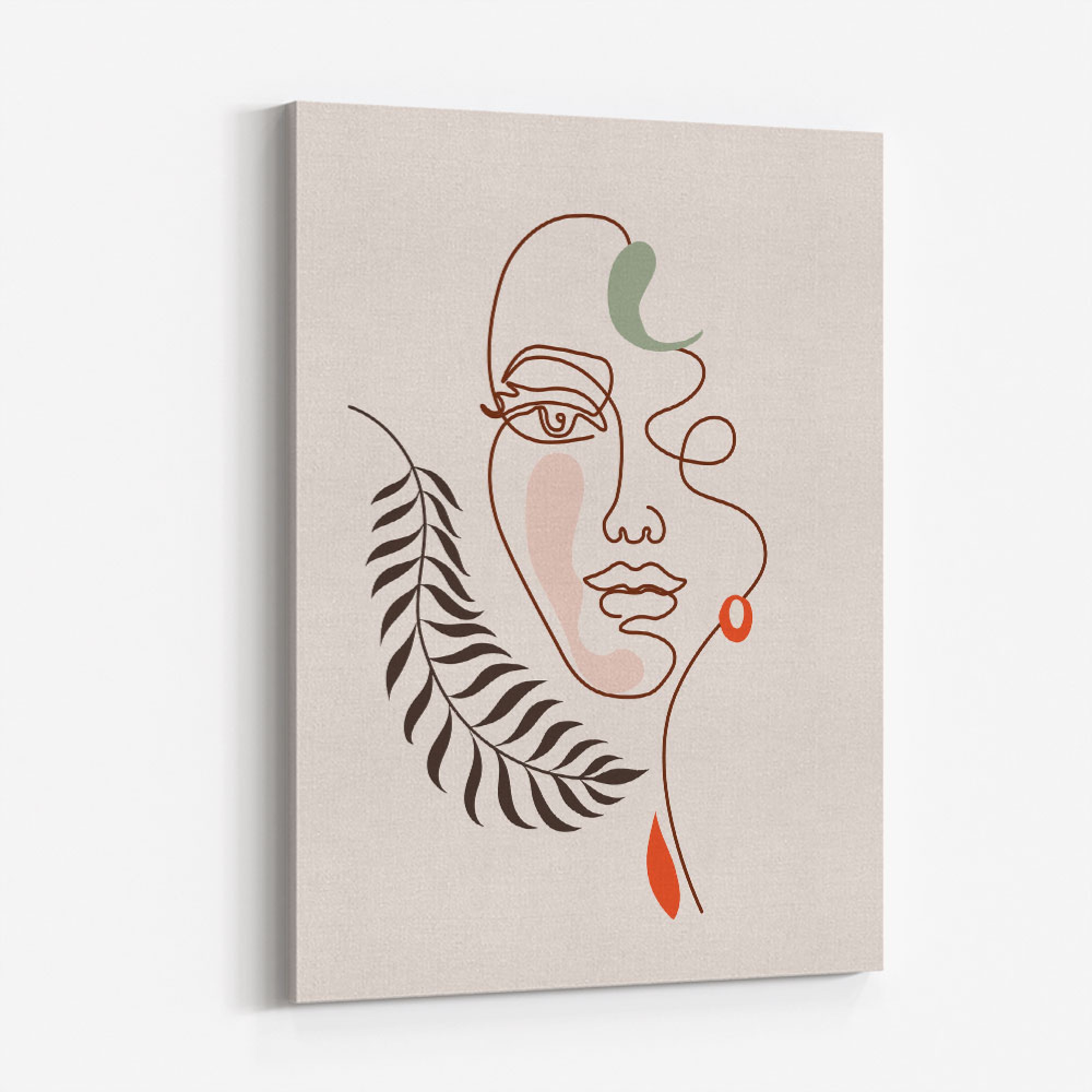 Line Face No2 Wall Art