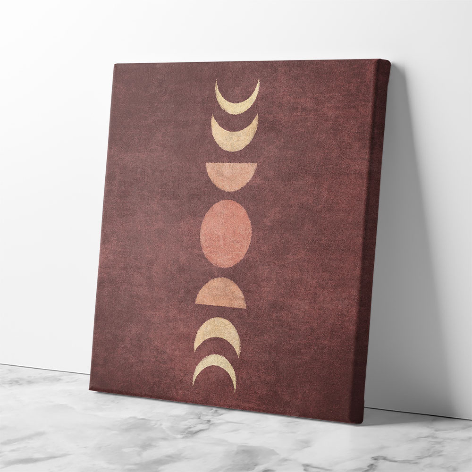 Boho Moon Phases Wall Art