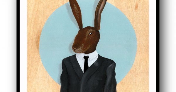 David Lynch Rabbit Wall Art
