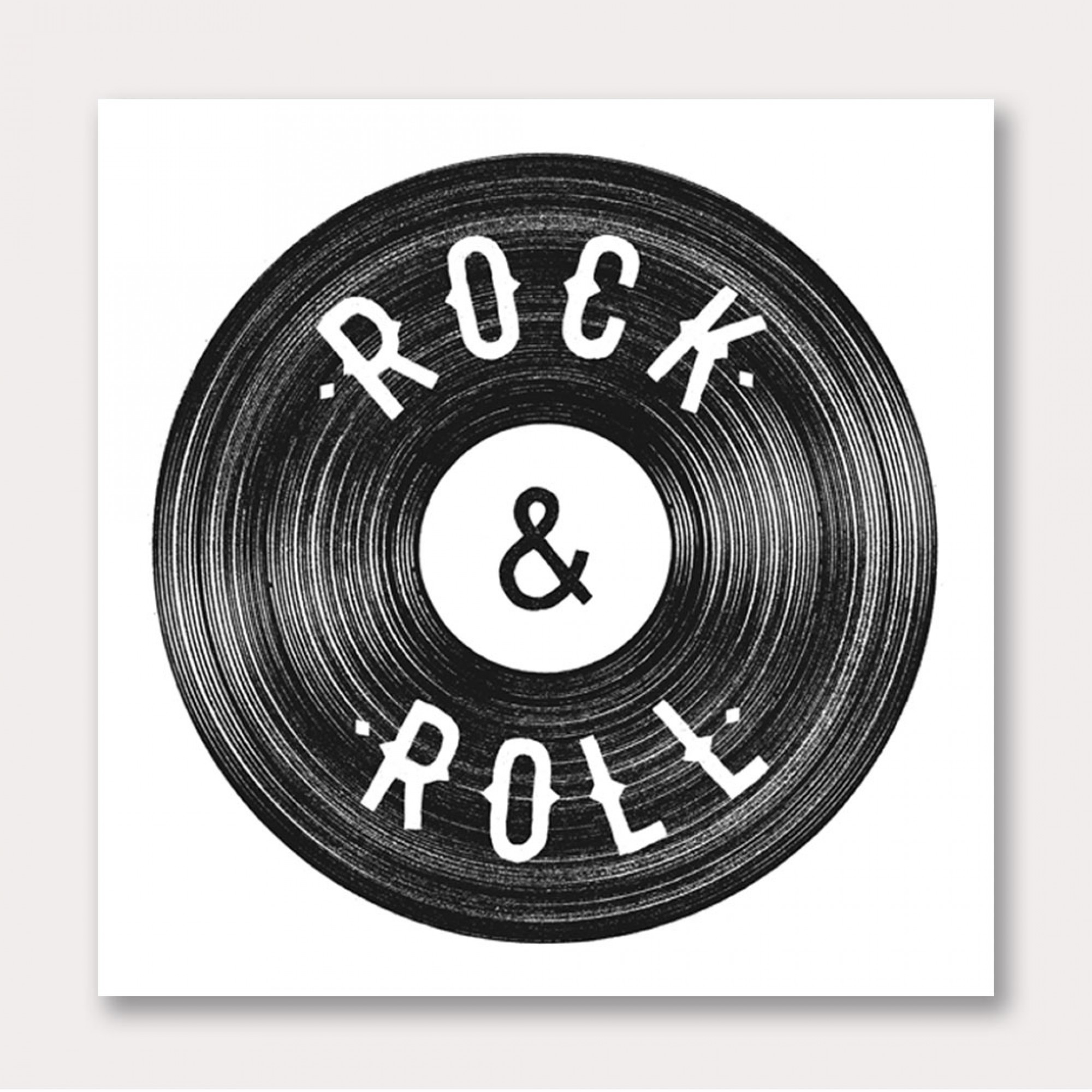 Rock Roll Print Wall Art