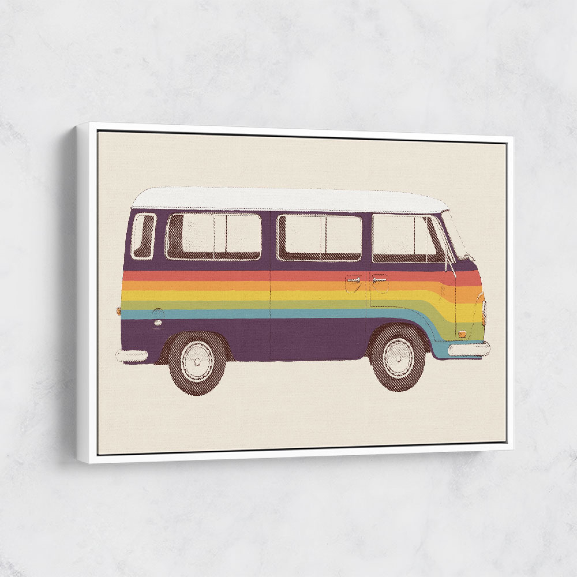 Van Rainbow Wall Art