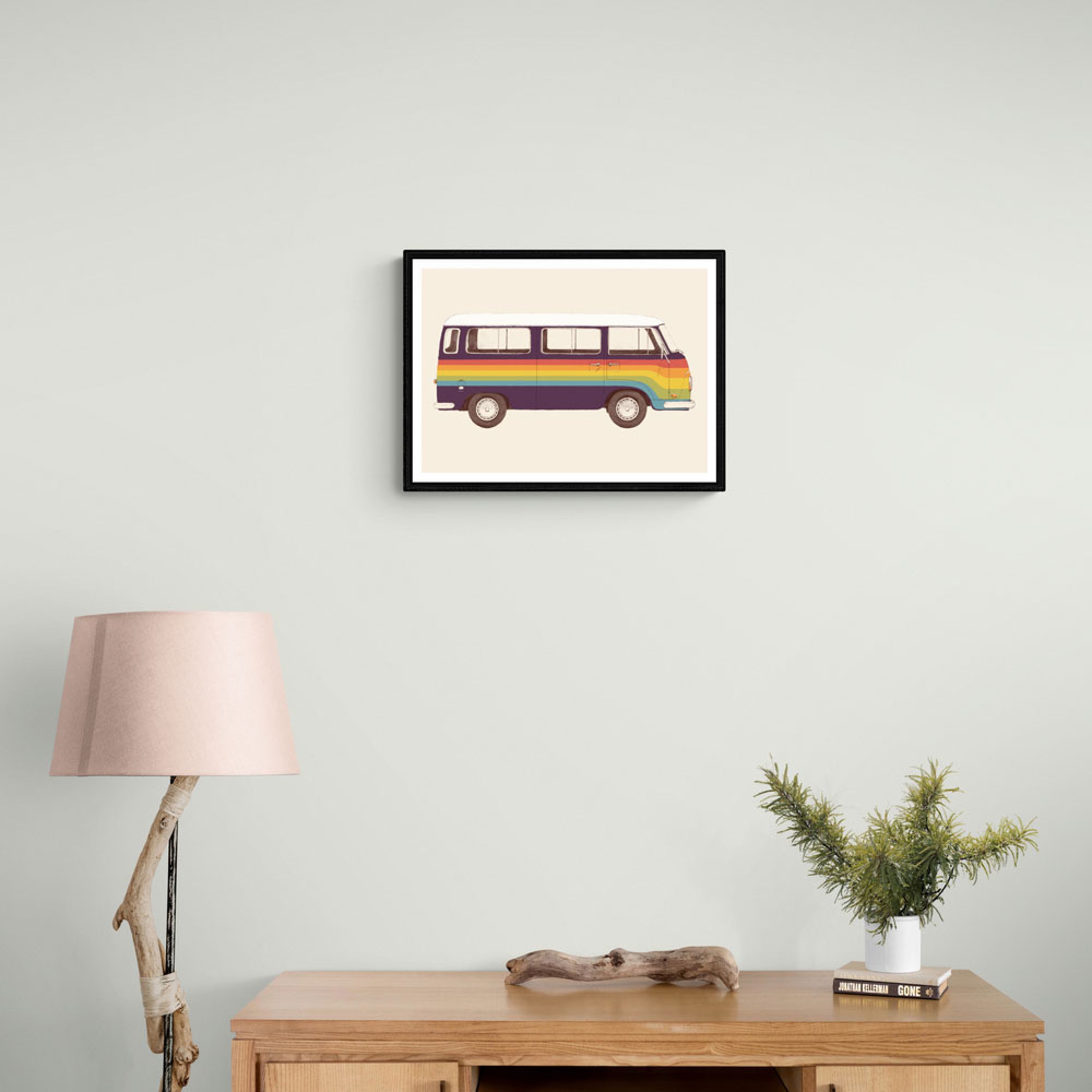 Van Rainbow Wall Art