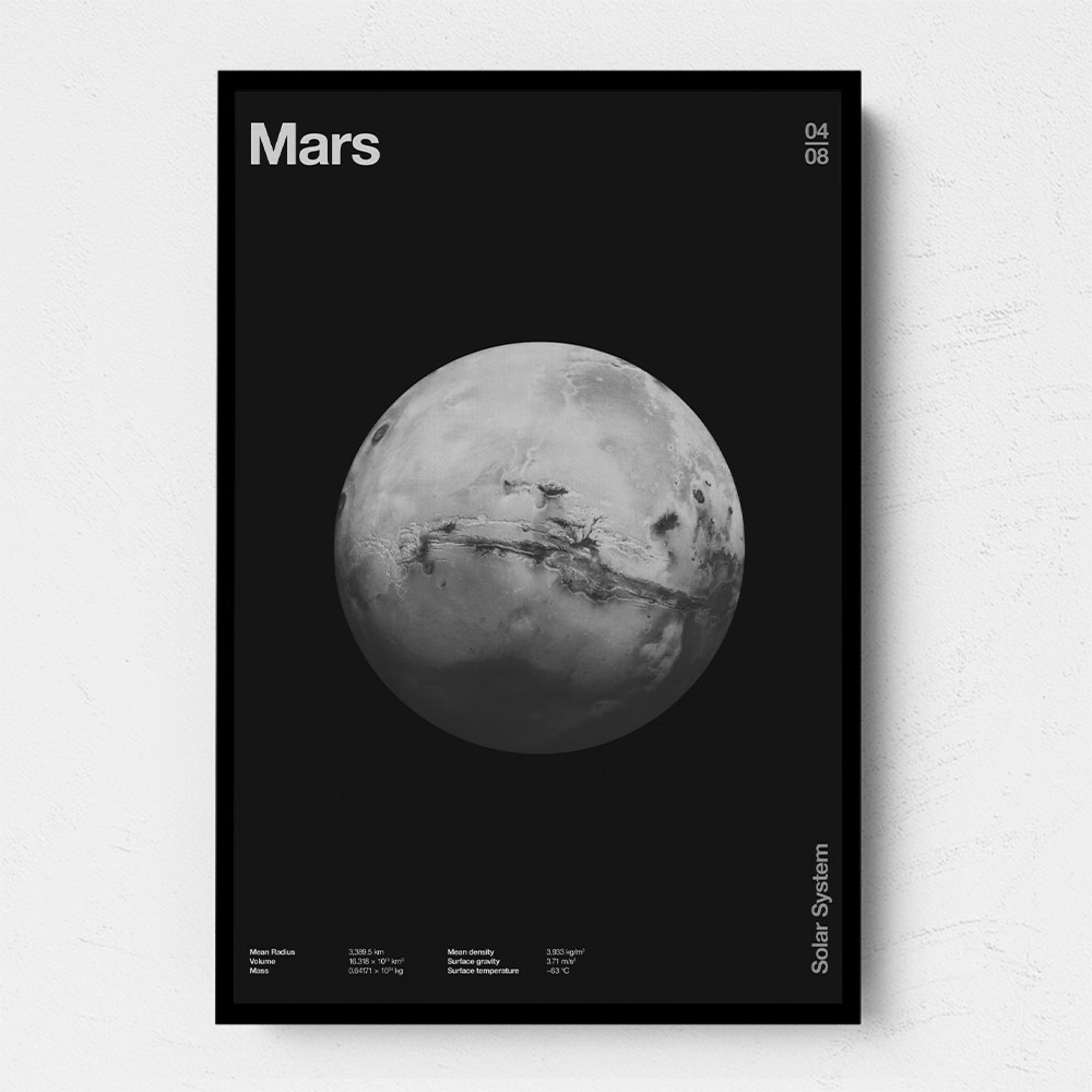 Solar System Mars Wall Art