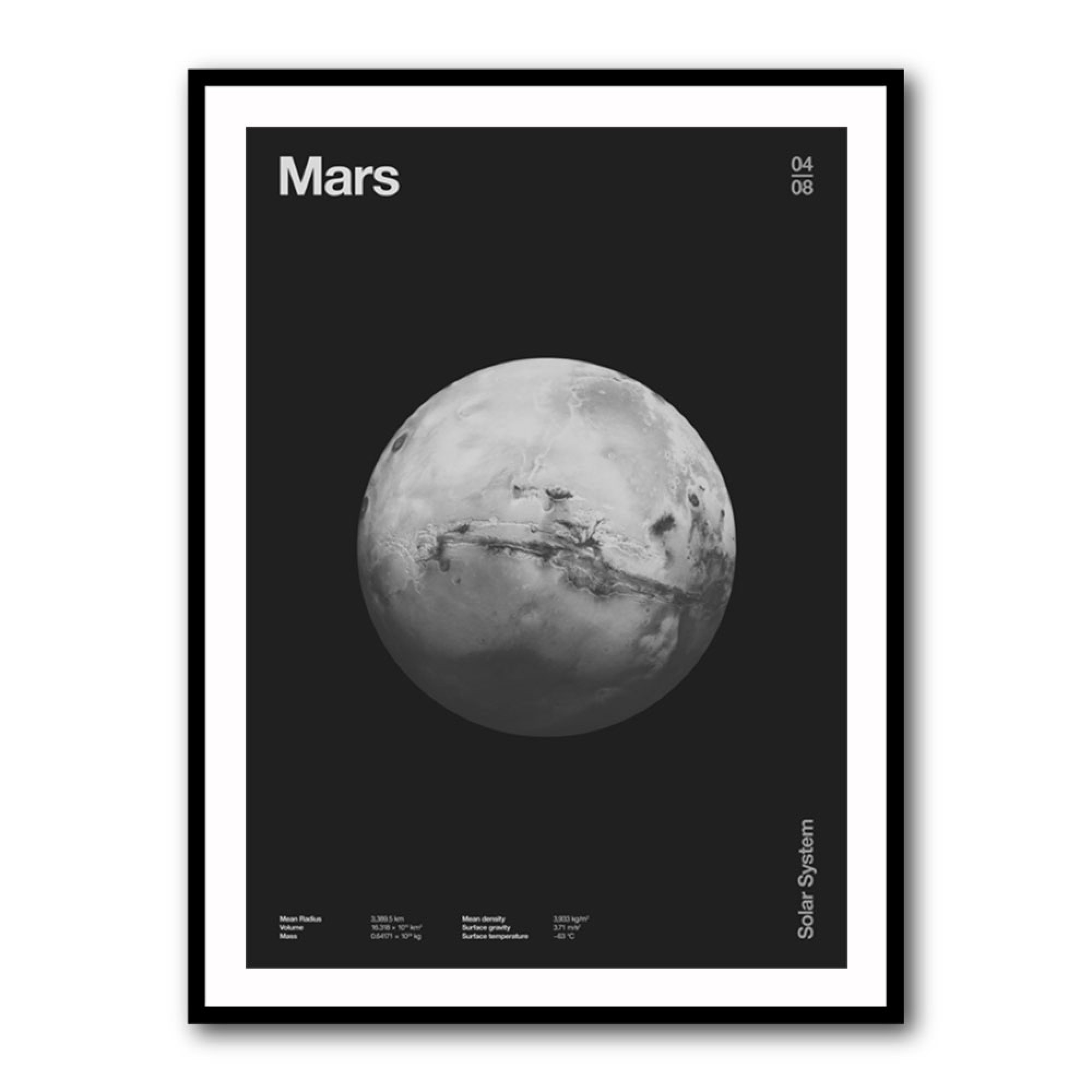 Solar System Mars Wall Art