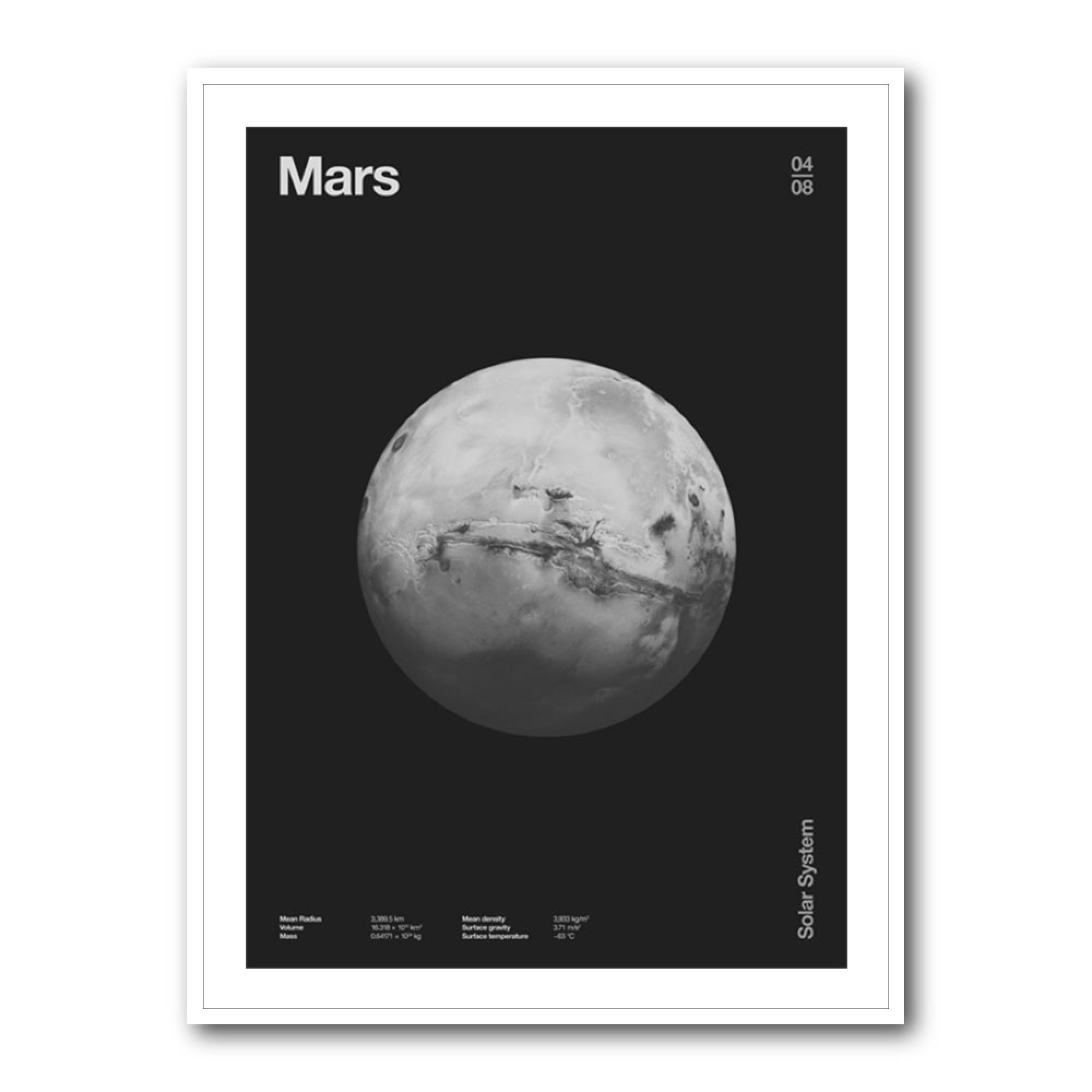 Solar System Mars Wall Art