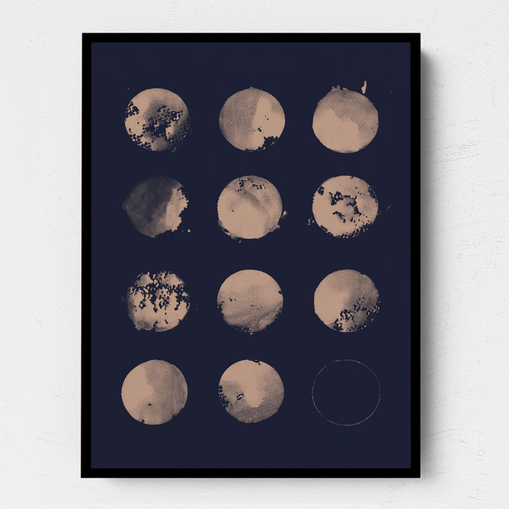 12 Moons Wall Art