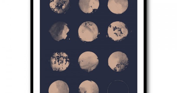 12 Moons Wall Art