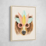 Bear Paper Mask Wall Art