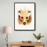 Bear Paper Mask Wall Art