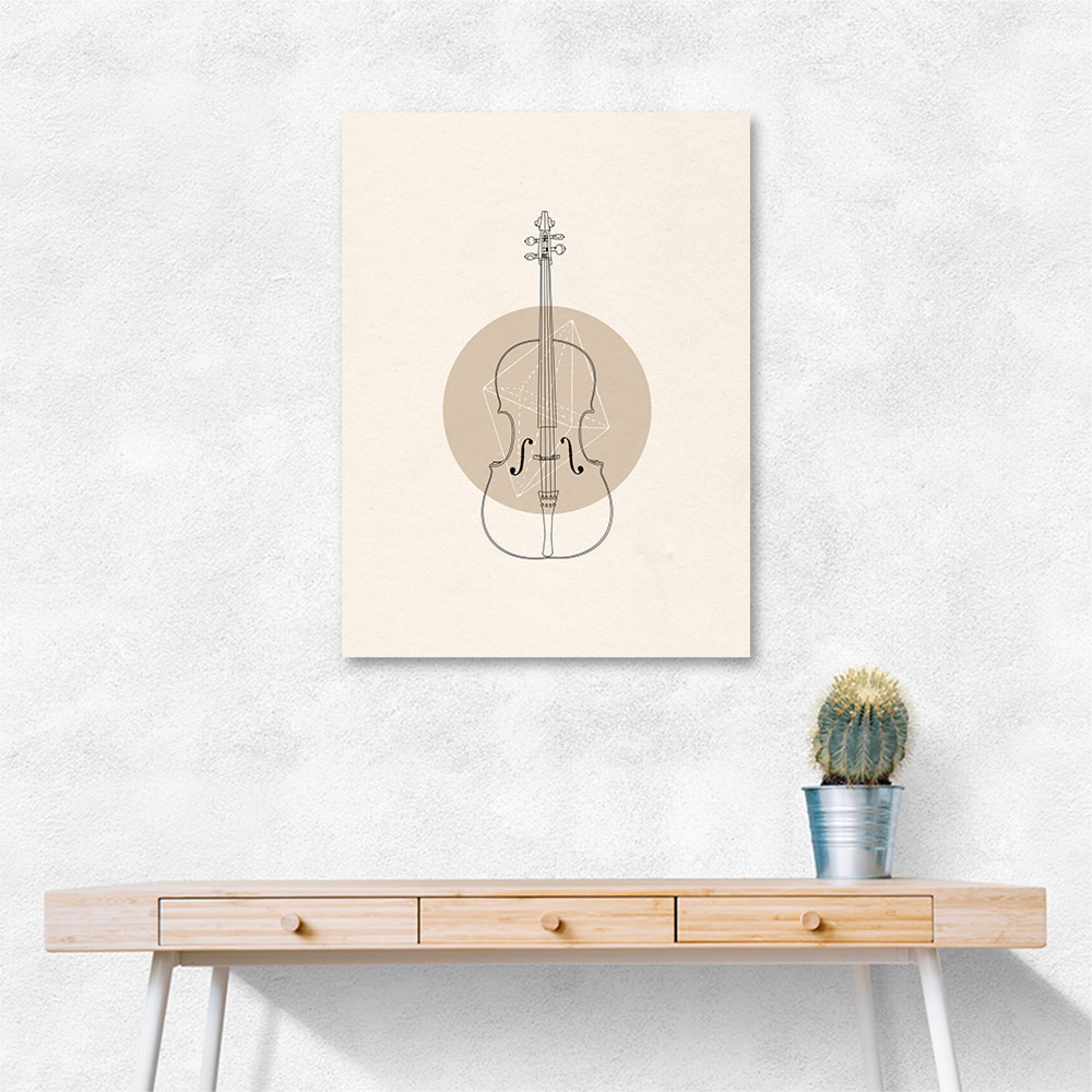 Cello Geo Wall Art