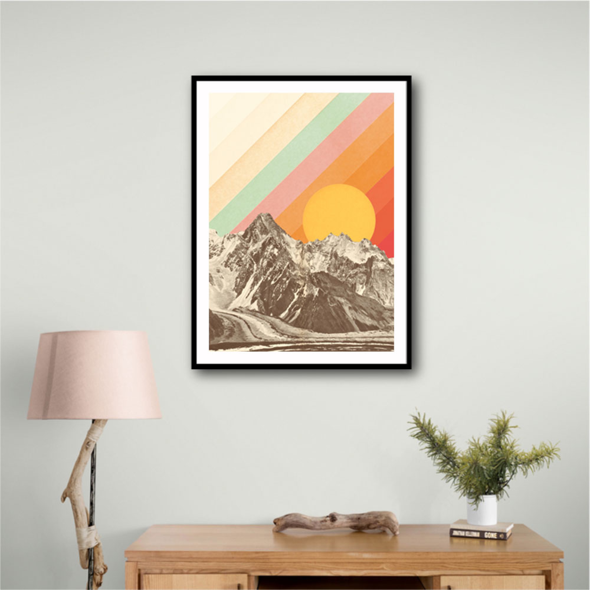 Mountainscape NAo1 Wall Art