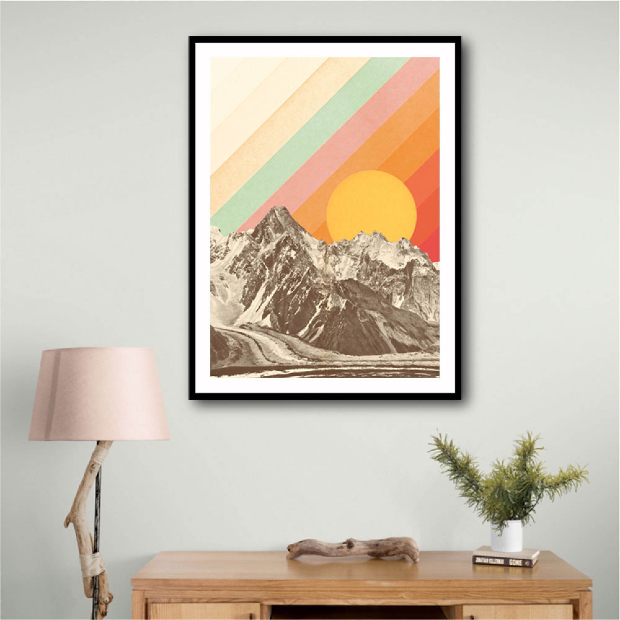 Mountainscape NAo1 Wall Art