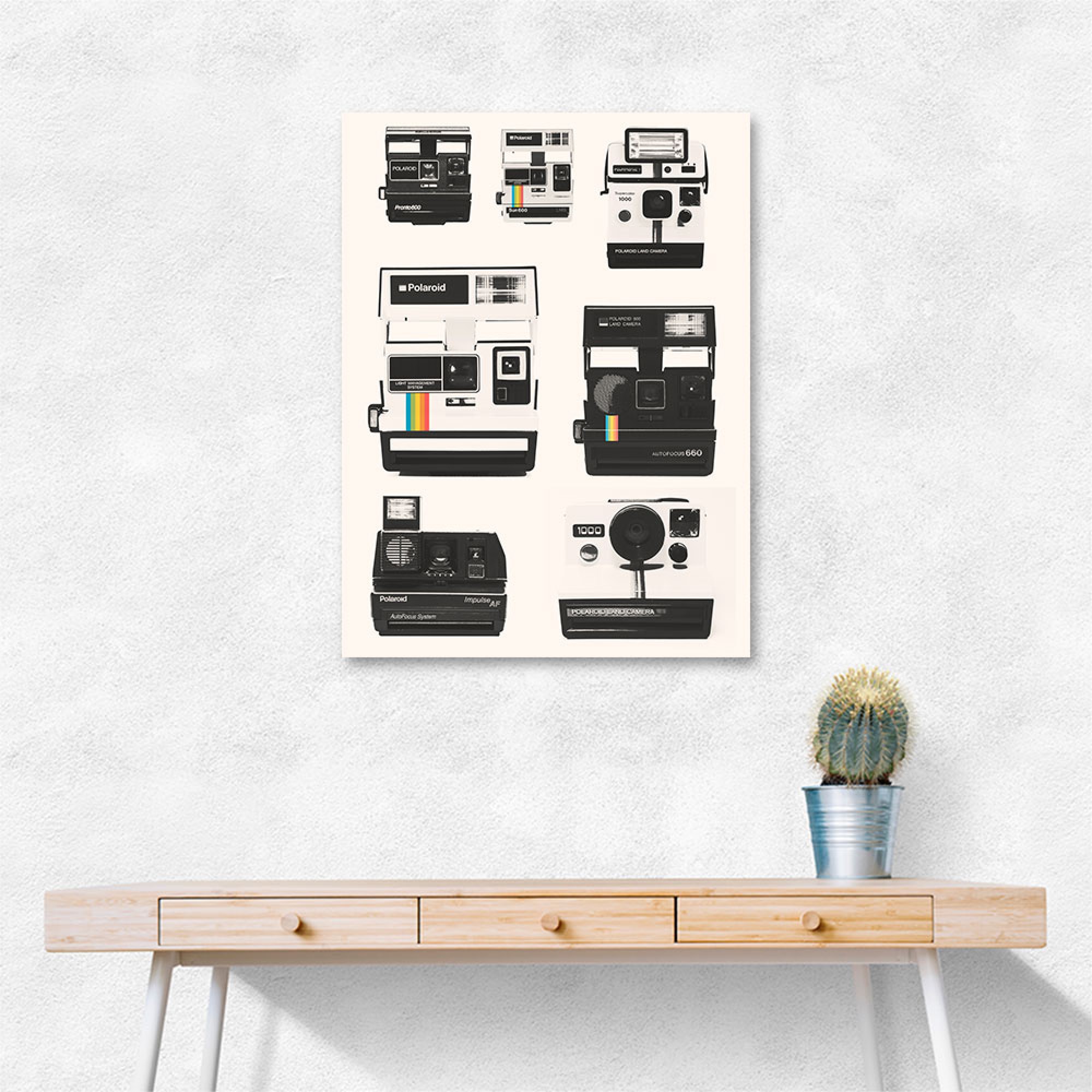 Instant Camera Collection Wall Art