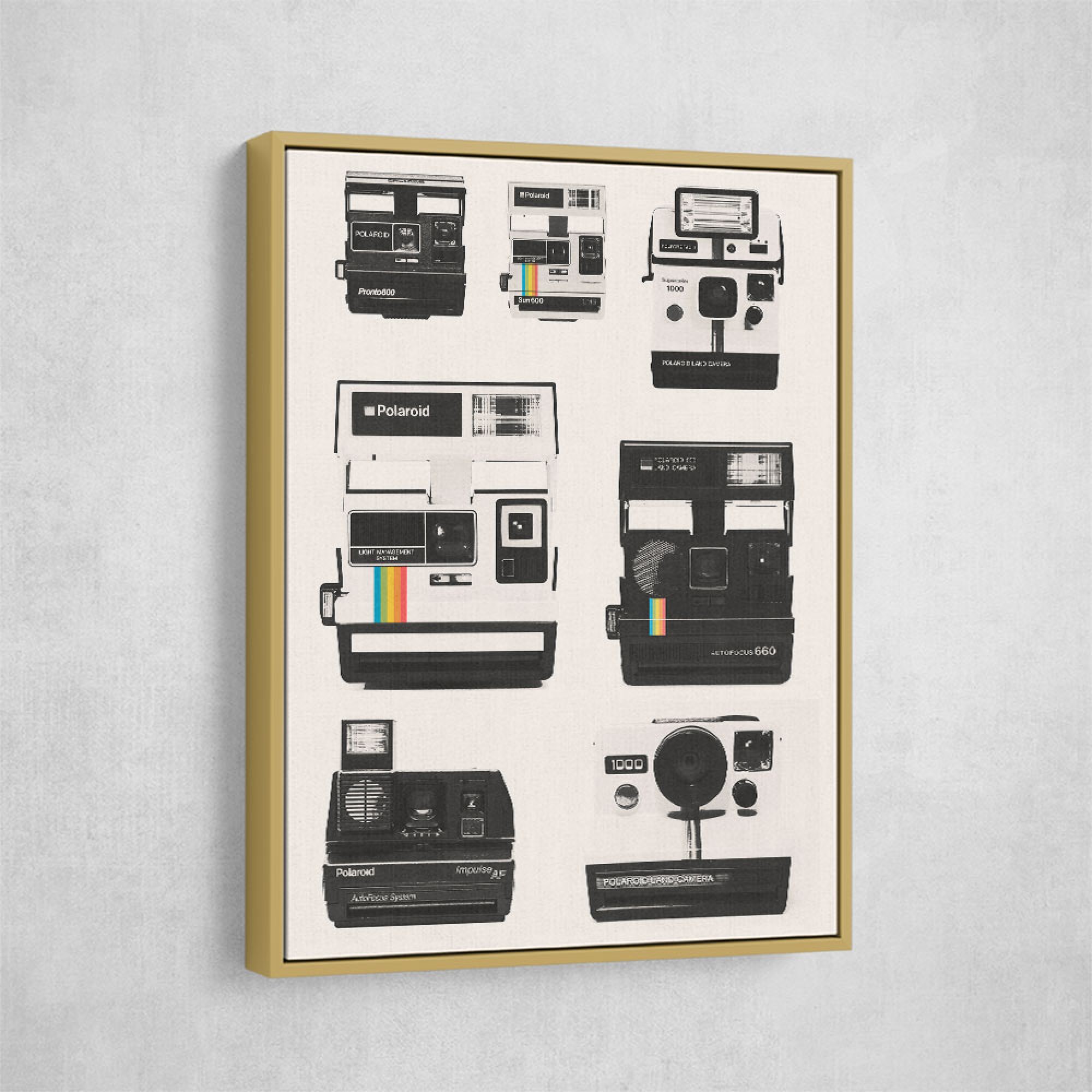Instant Camera Collection Wall Art