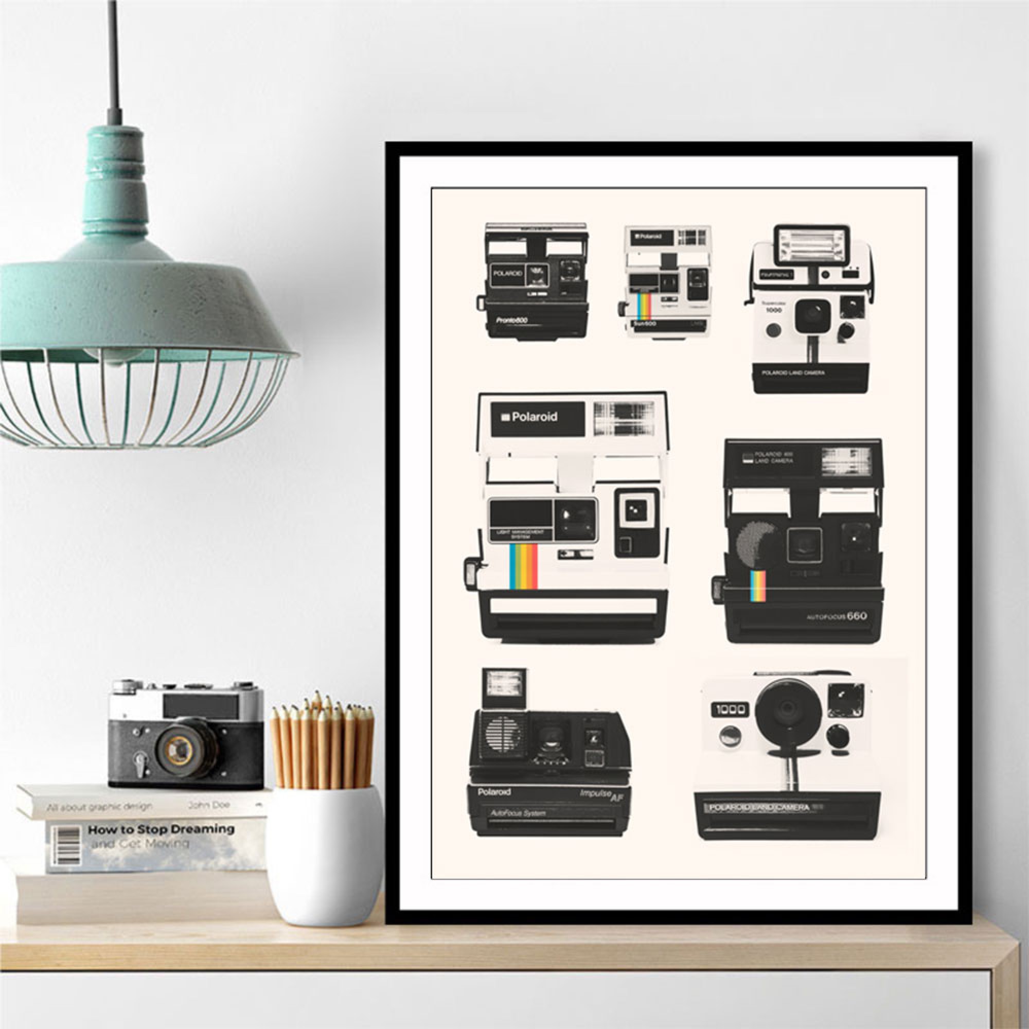 Instant Camera Collection Wall Art