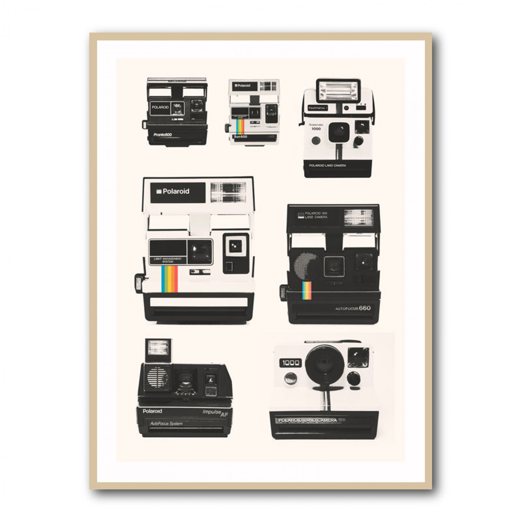Instant Camera Collection Wall Art