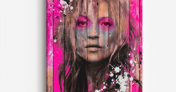Kate Moss Abstract Wall Art