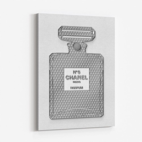 Chanel No 5 Pink Splatter Wall Art