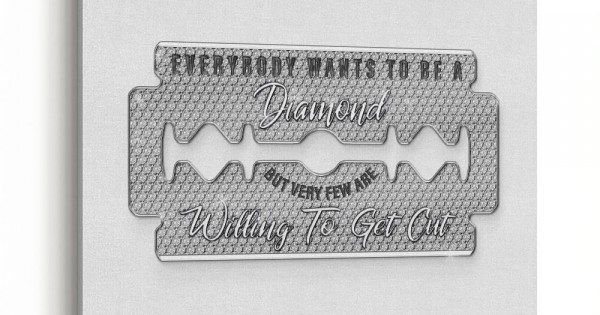 Diamond Razorblade Wall Art
