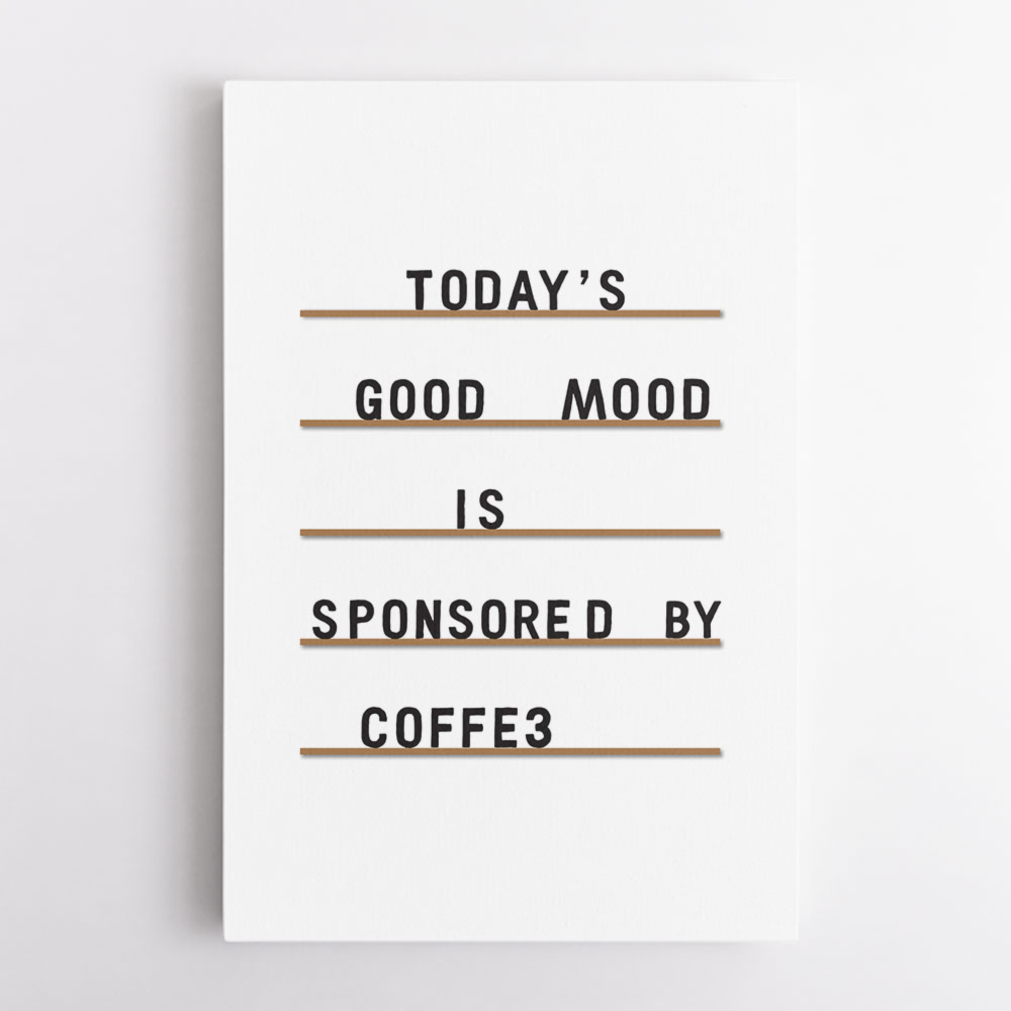 Coffee Equals Good Mood Wall Art