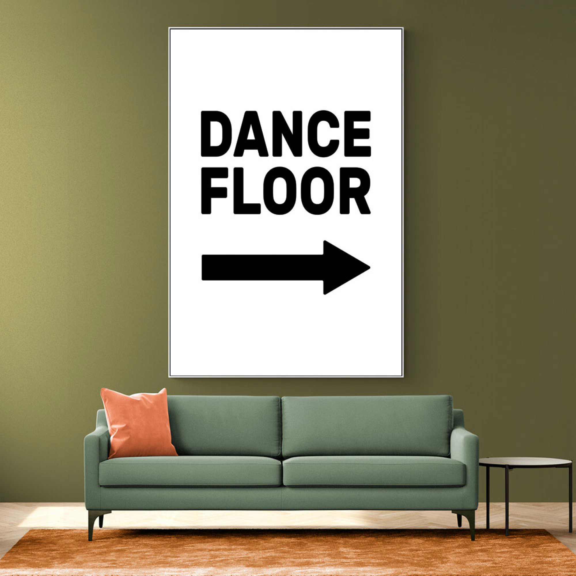 Dance Floor Arrow Right Wall Art